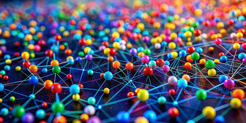 Unveiling Complex Data Relationships a Macro Abstract Visualization of Dots Lines and Network ...