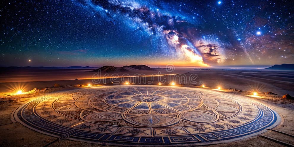 Unveiling the Cosmos a DronesEye View of an Ancient Celestial Chart ...