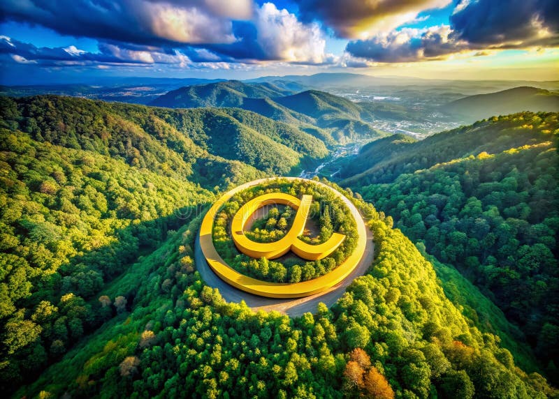 Unveiling the Digital Exchange an Aerial Perspective on Email Symbols ...