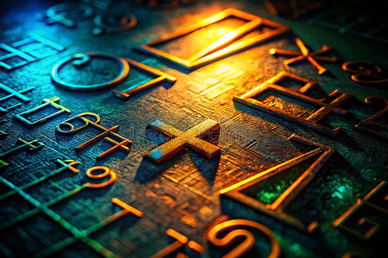 Unveiling the Enigma Abstract Math Symbols in LowLight Photography a ...