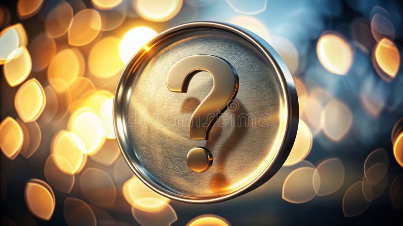 Unveiling the Enigma a Deep Focus Image of a Question Mark Speech ...