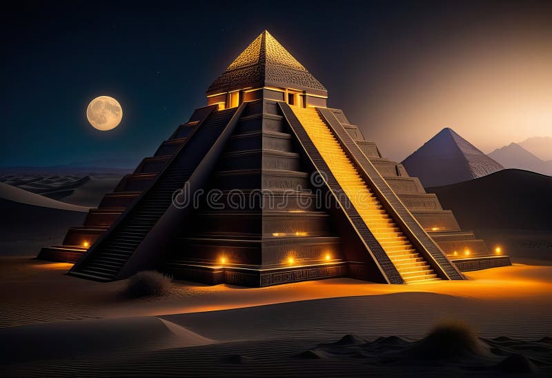 Unveiling the Enigmatic Beauty of an Ancient Desert Pyramid Temple ...
