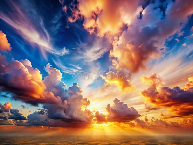 Unveiling the Expanse a Captivating Deep Focus View of a Vast Open Sky ...