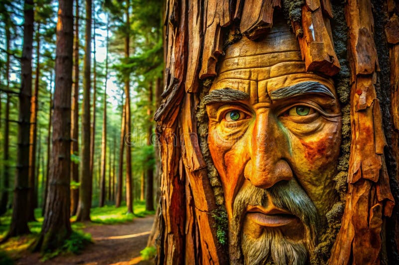 Unveiling a Face in Time Intriguing Natures Portrait Carved by ...