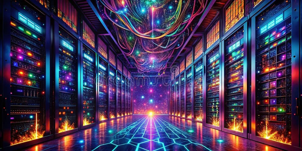 Unveiling the Future of Data Centers a Surreal Exploration of Glowing ...