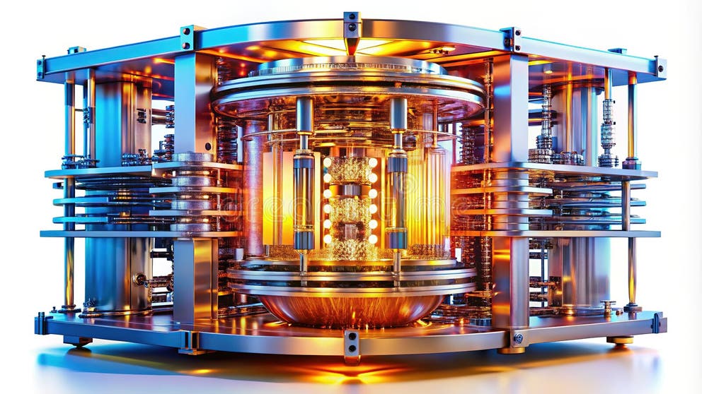 Unveiling the Future a Stunning Visualization of a NextGeneration Quantum Computer Designed for ...
