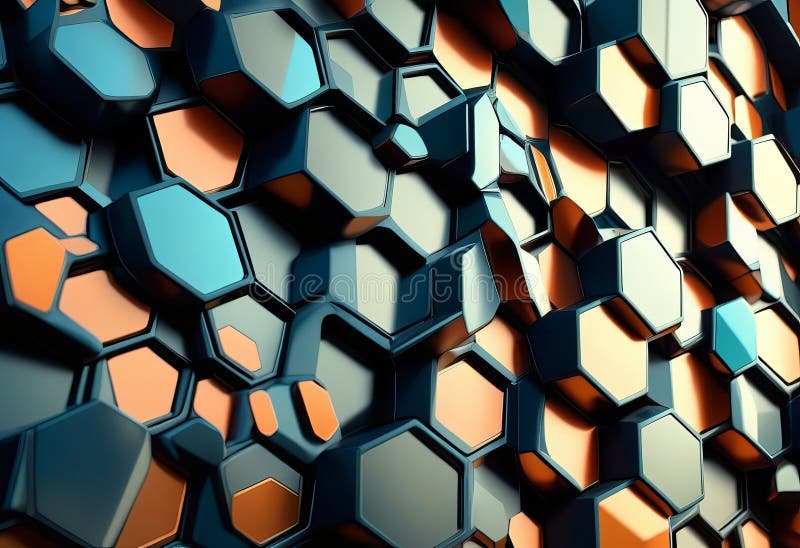 Unveiling the Futuristic Elegance of Hexagonal Tile Mosaics Stock ...