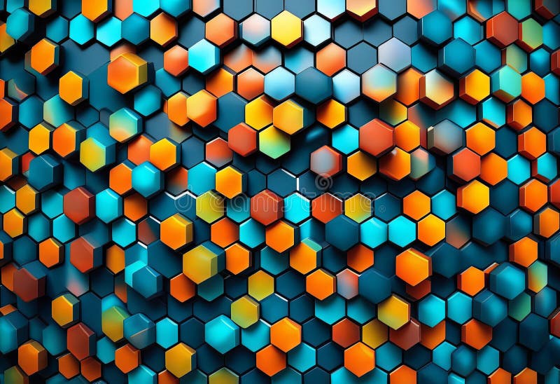 Unveiling the Futuristic Elegance of Hexagonal Tile Mosaics Stock ...