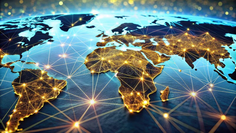 Unveiling the Global Digital Tapestry a Detailed World Map of the ...