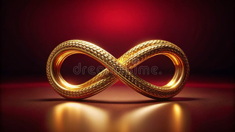 Unveiling the Golden Infinity Knot a Surreal Exploration of Unity ...