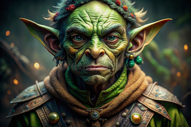 Unveiling a Hyperrealistic 8K Goblin Portrait Masterful Rule of Thirds ...