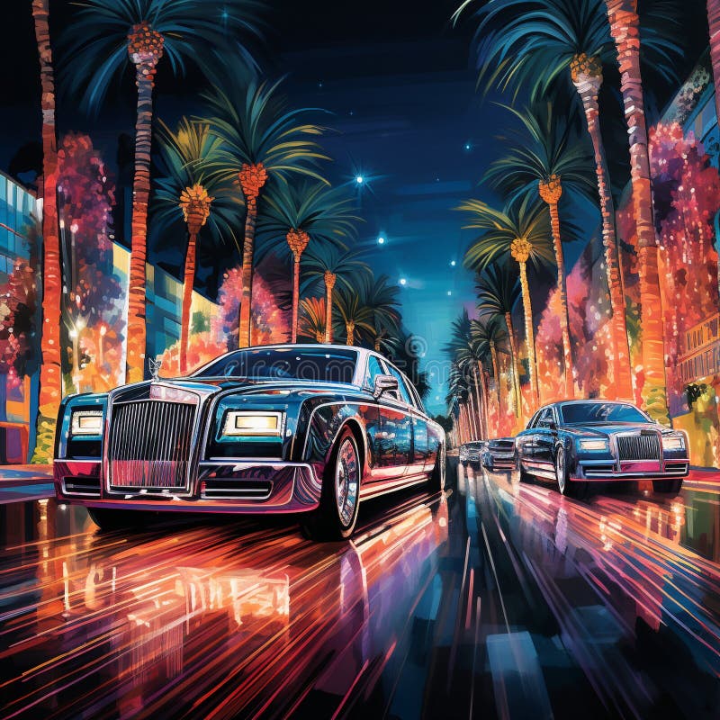 Unveiling the Icon: Limousines at Their Finest Stock Photo - Image of ...