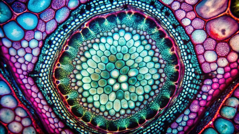 Unveiling the Inner Structure of a Rose of Sharon Stem a Microscopic ...