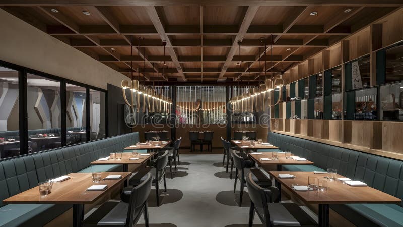 Unveiling the Inner Vista of Modern Restaurants Stock Photo - Image of ...