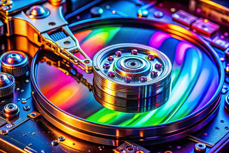 Unveiling the Inner Workings of a Magnetic Hard Drive a Long Exposure ...