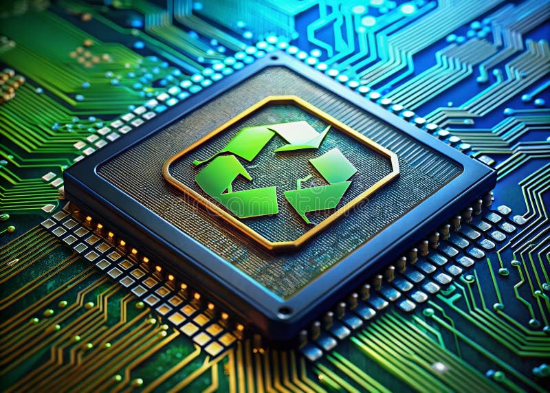 Unveiling the Inner Workings of Recycled Computer Chips a Macro ...