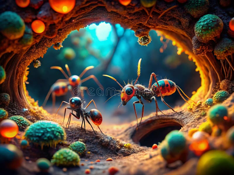 Unveiling the Intricate Architecture of an Ant Colony a Microscopic ...