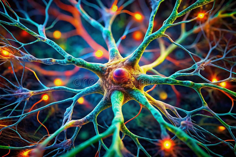 Unveiling the Intricate Architecture of a Neuron a Microscopic ...