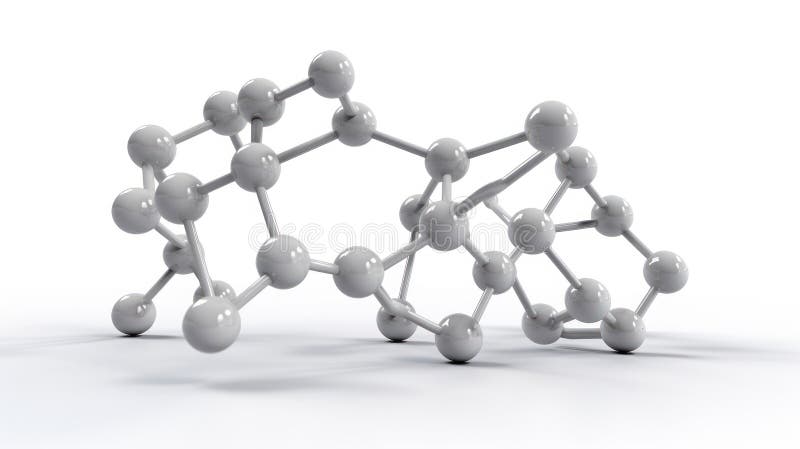 Unveiling the Intricate Beauty of a Molecular Structure Stock ...