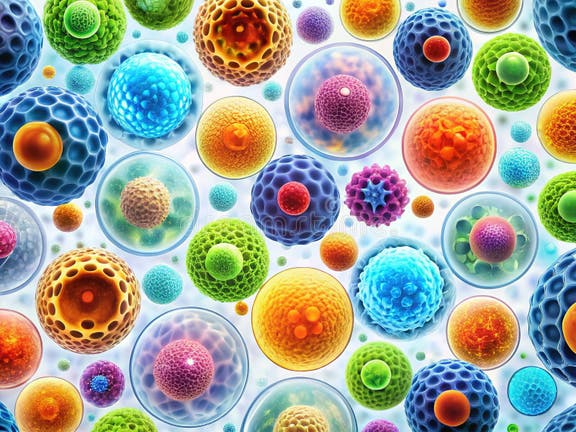 Unveiling the Intricate Dance of Cellular Processes a Repeating Grid ...