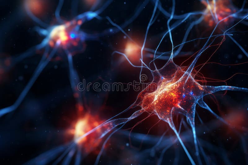 Unveiling the Intricate Dance of Neurons, Generative AI Stock ...