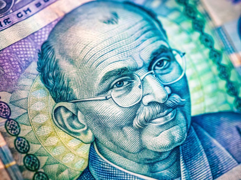 Unveiling the Intricate Details of an Indian 500 Rupee Note a Closeup ...