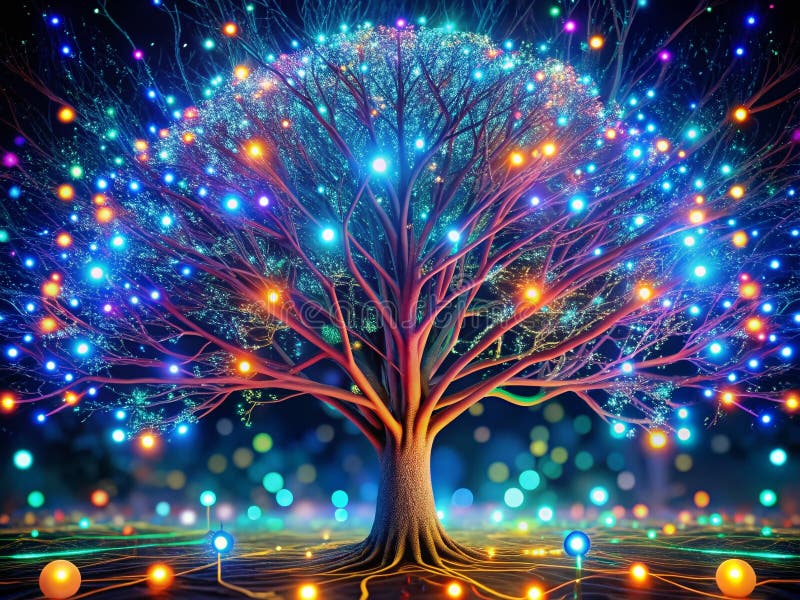 Unveiling the Intricate Network a Digital Tree of AI Data and Virtual ...