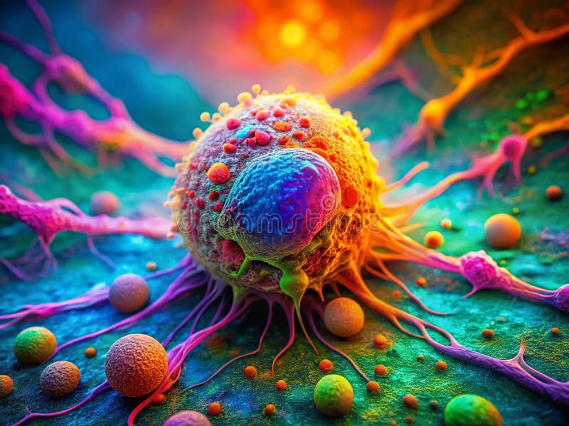 Unveiling the Intricate World of a Cancer Cell a Microscopic Journey ...