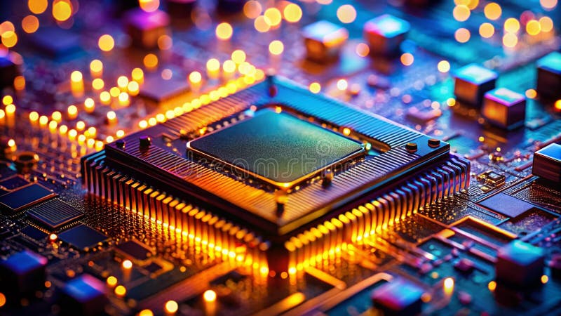 Unveiling the Intricate World of Electronics a Bokeh Closeup of a ...