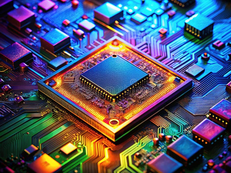 Unveiling the Intricate World of a Microprocessor a Microscopic View of ...