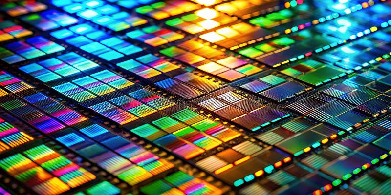 Unveiling the Intricate World of Nanotechnology Stunning Silicon Wafer ...