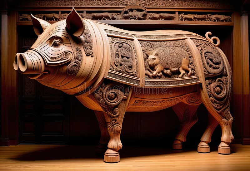 Unveiling the Intriguing Tale of the Mammoth Wooden Pig Monument Stock ... Unveiling the Intriguing Tale of the Mammoth Wooden Pig Monument Stock ...
