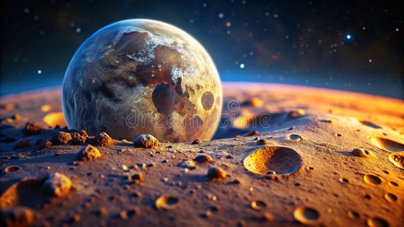 Unveiling the Lunar Surface a TiltShift Miniature Perspective of the ...