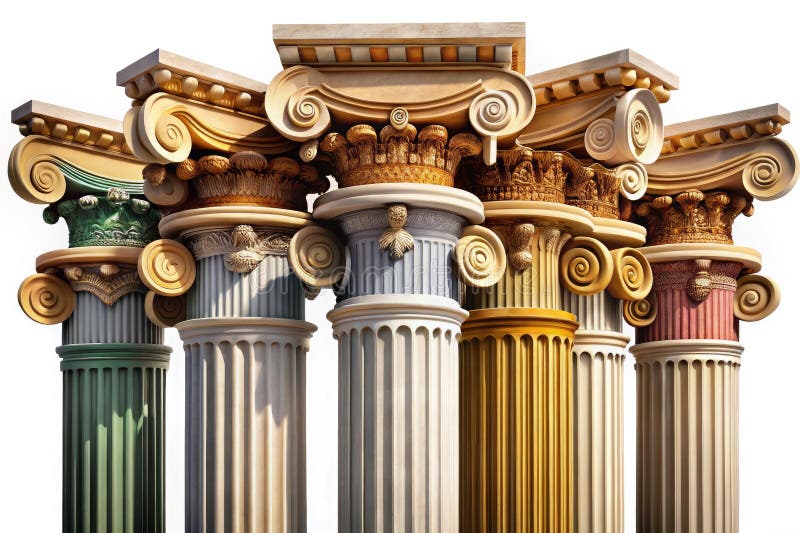 Unveiling the Majesty of Classical Orders an Extreme CloseUp Exploration of Doric Tuscan Ionic ...