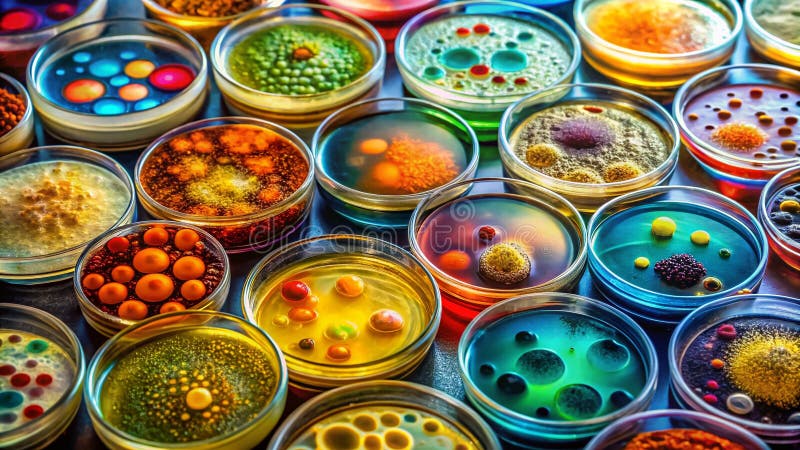 Unveiling Microbial Diversity a Petri Dish Grid Reveals Intricate ...