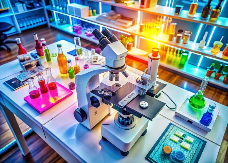 Unveiling the Microcosm a DronesEye View of CuttingEdge Microscopy in a Modern Research Lab ...