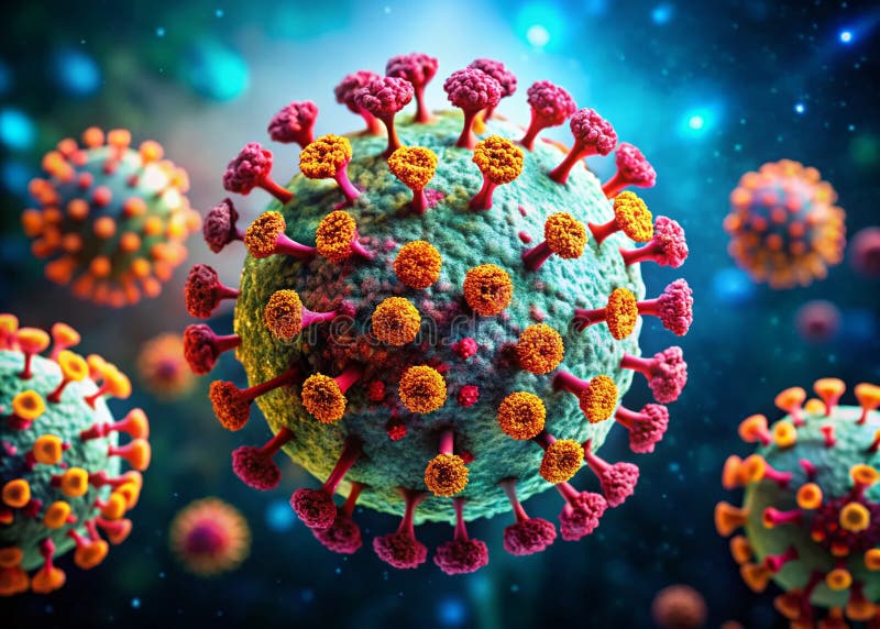 Unveiling the Microscopic World of Coronavirus a Stunning Visual of a ...