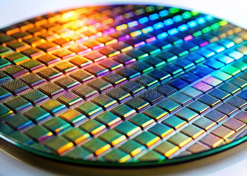 Unveiling the Microstructure of a Polycrystalline Silicon Wafer Closeup ...