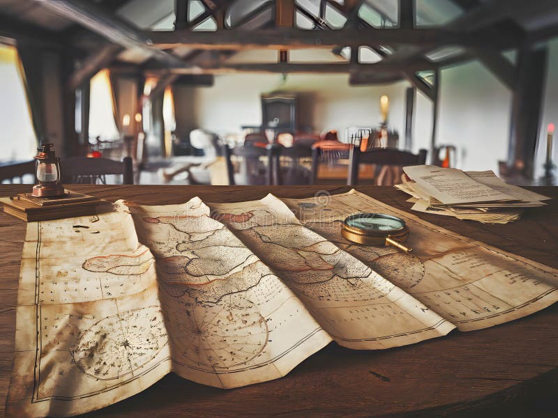 Unveiling Mysteries: an Ancient Map S Secrets Revealed Under a Warm ...