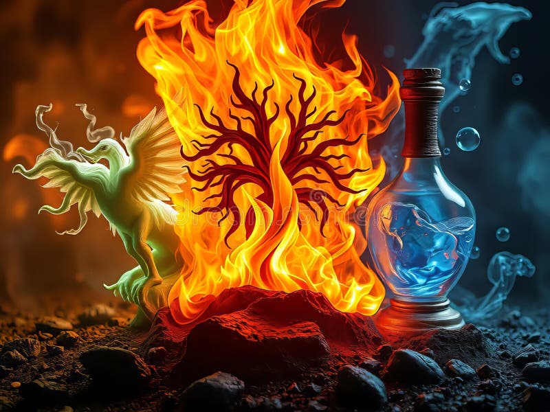 Unveiling the Mystical Essence of Ether a Vibrant Vector Illustration ...