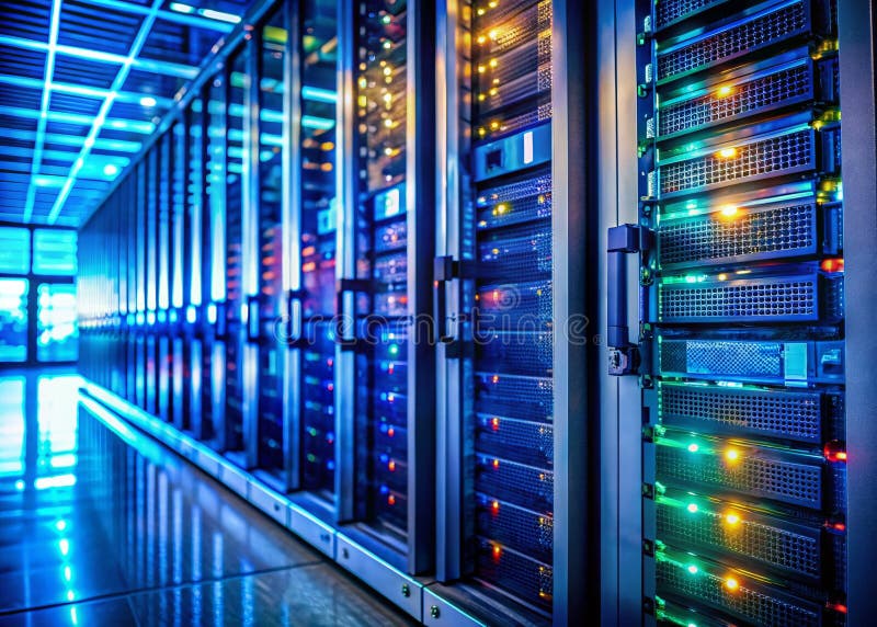 Unveiling the Powerhouse a Modern Data Center Server Tower in Action ...