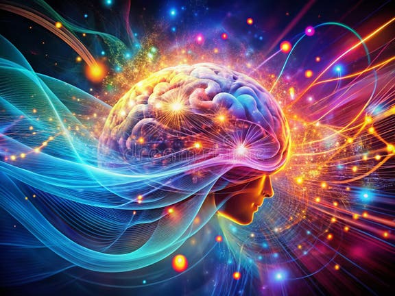 Unveiling the Quantum Mind Abstract Visualization of Brainwave Data ...