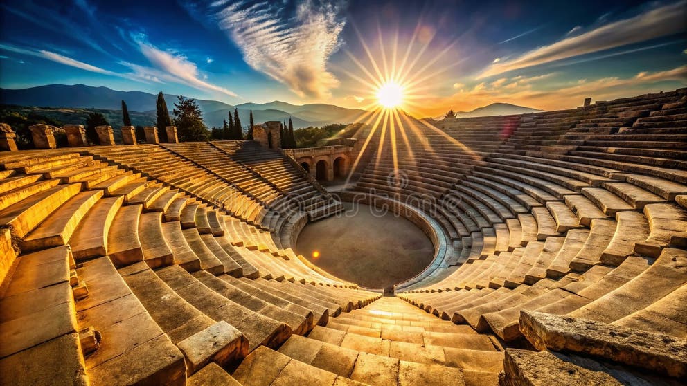 Unveiling the Secrets of an Ancient Amphitheater Dramatic Shadows Dance ...