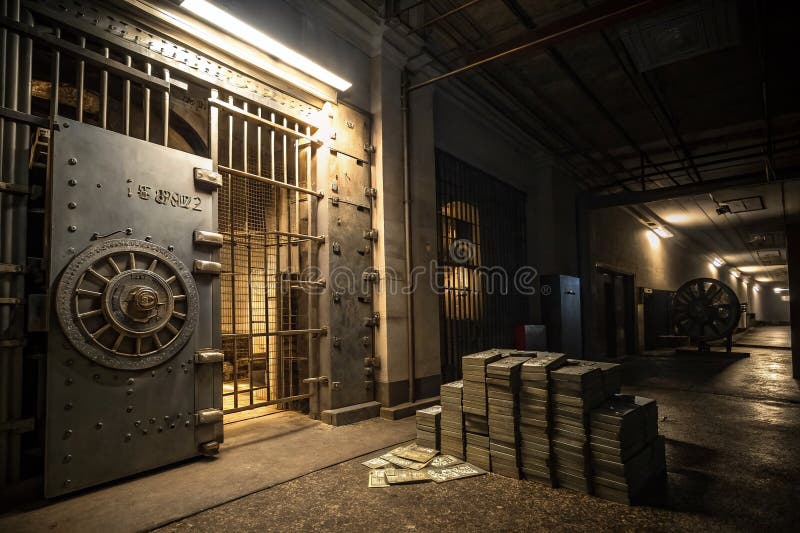 Unveiling the Secrets of a Bank Vault a LowLight Interior Exploration ...