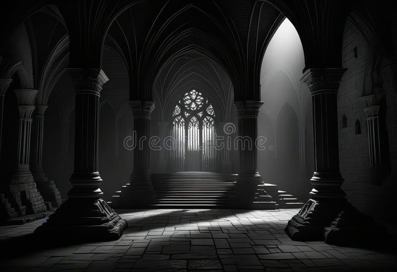 Unveiling the Secrets of the Gothic Temple Stock Illustration ...