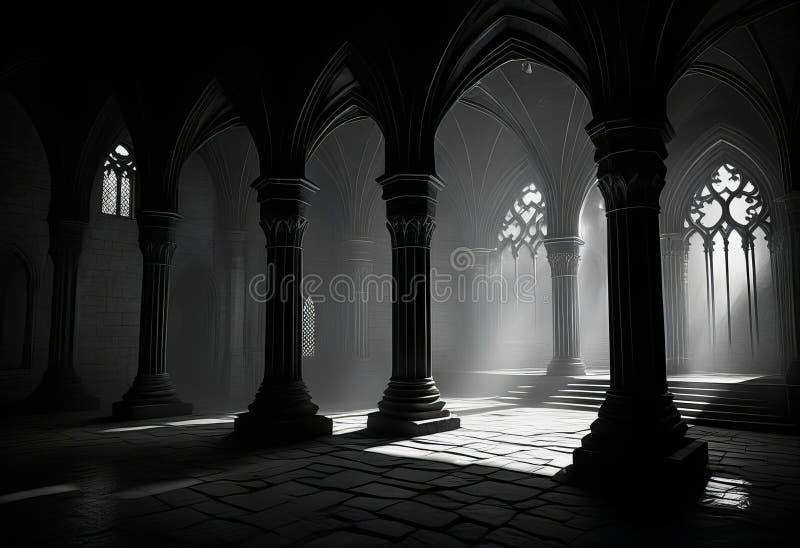 Unveiling the Secrets of the Gothic Temple Stock Illustration ... Unveiling the Secrets of the Gothic Temple Stock Illustration ...