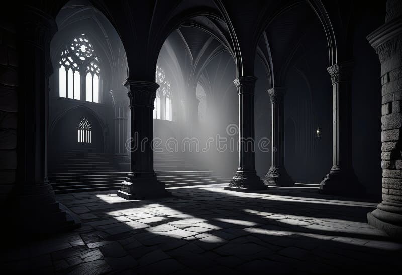 Unveiling the Secrets of the Gothic Temple Stock Illustration ...