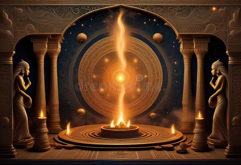 Unveiling the Secrets of the Temple of the Secret Fire Stock ...