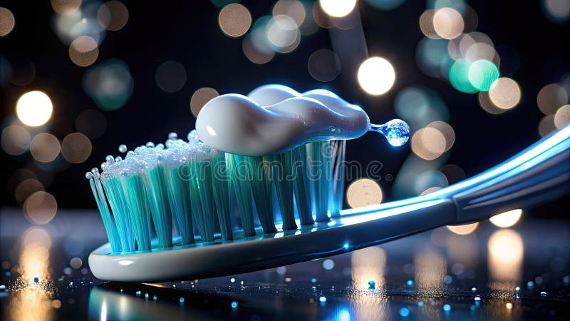 Unveiling the Smooth Texture of Toothpaste in Slow Motion a Closeup ...