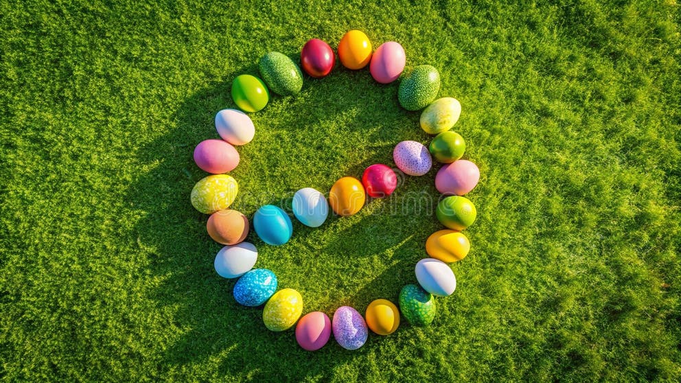 Unveiling a Unique Aerial Easter Egg Hunt a DoubleQuotationMarkShaped ...